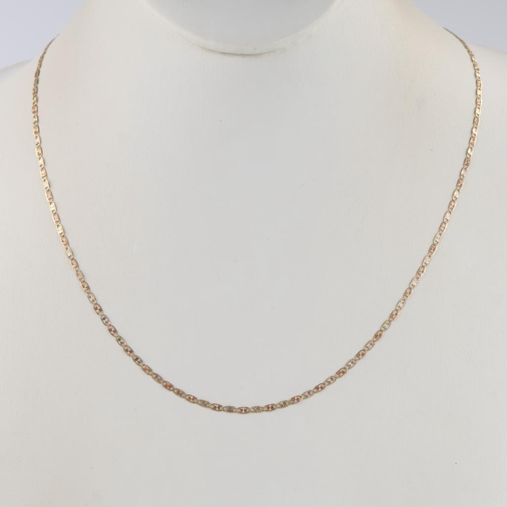 14kt Tri-Color Gold Valentino Chain Necklace | Property Room