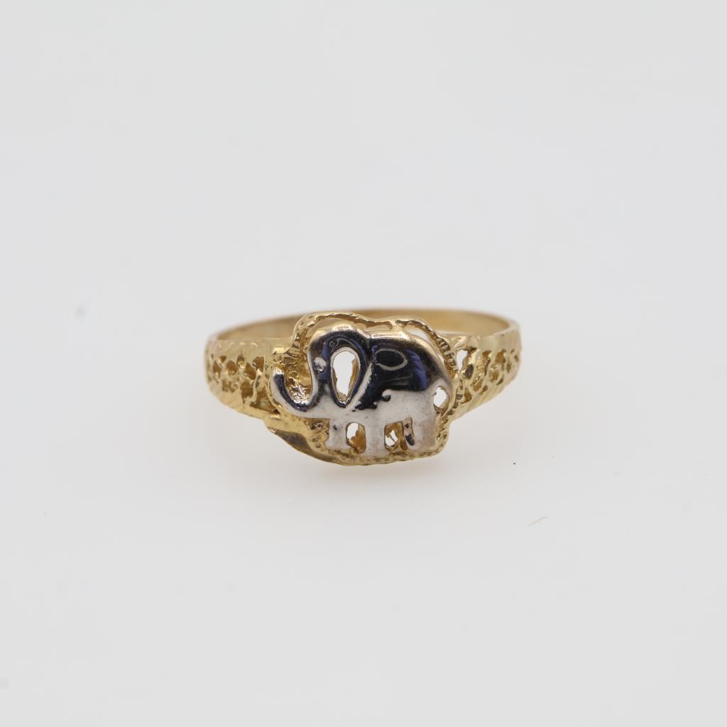 14kt Two Tone Elephant Ring | Property Room