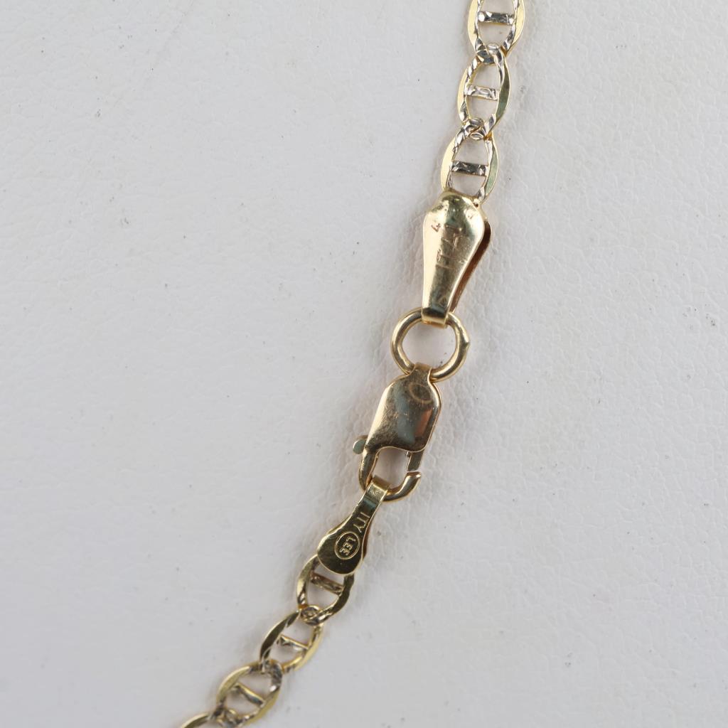 14kt Two Tone Gold Necklace | Property Room