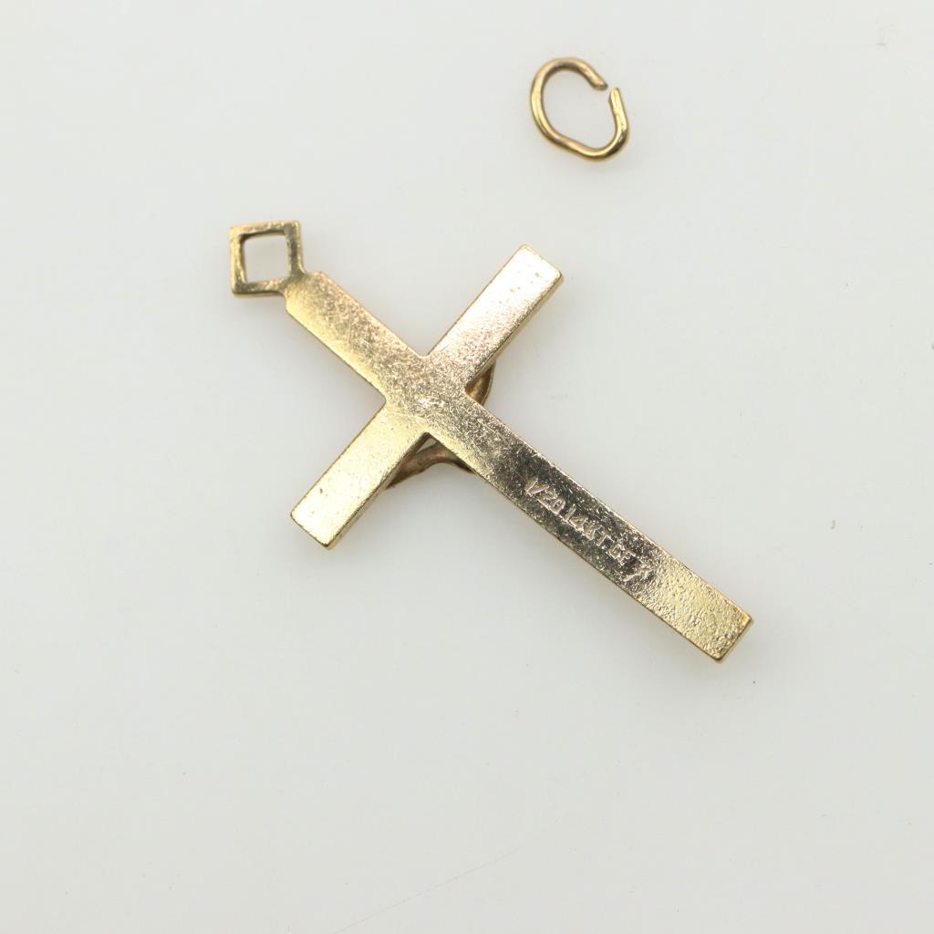 14kt Two-tone GF Cross Pendant | Property Room
