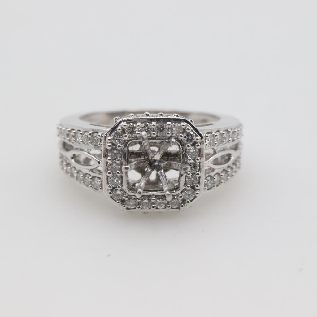 14kt White Gold Diamond Accent Ring | Property Room