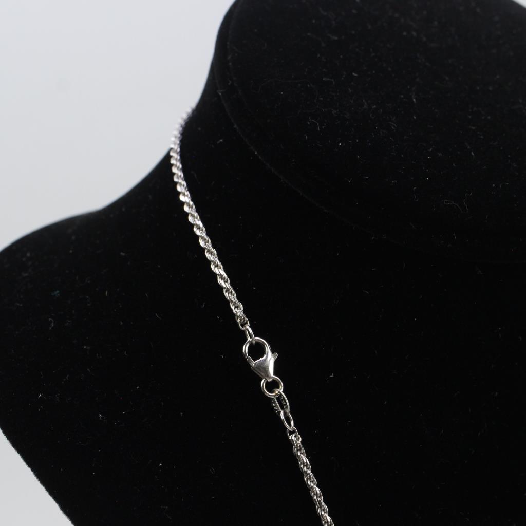 14kt White Gold Rope Necklace | Property Room