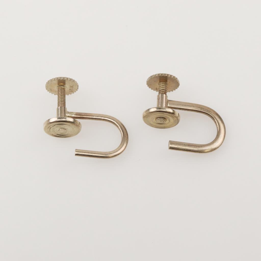 14kt White Gold Screw Back Clip-On Earring Mismatch Findings | Property ...