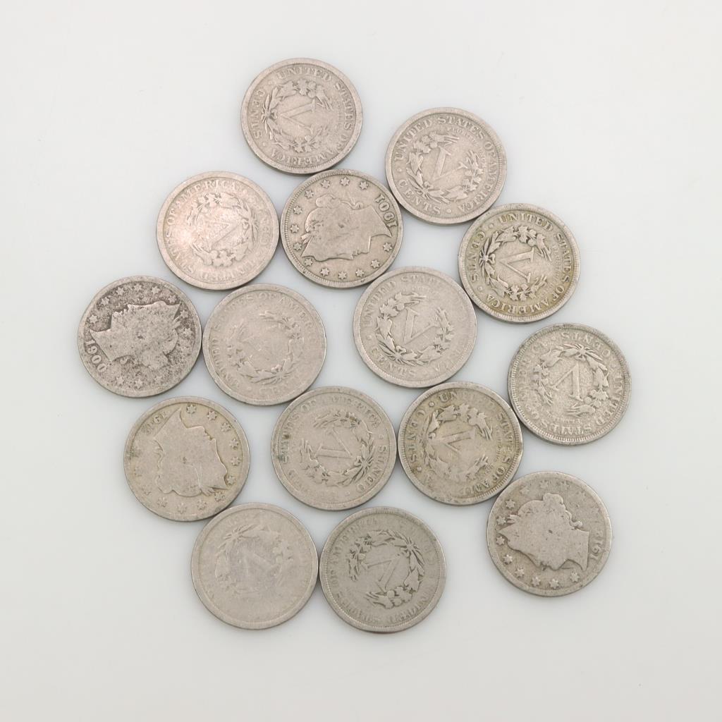 15 Liberty "V" Nickels | Property Room