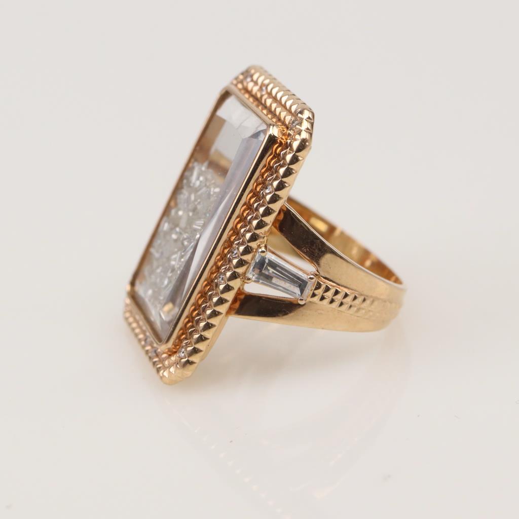 1.50cts TW 18kt Rose Gold Diamond Shaker Ring-Evaluated By Our ...