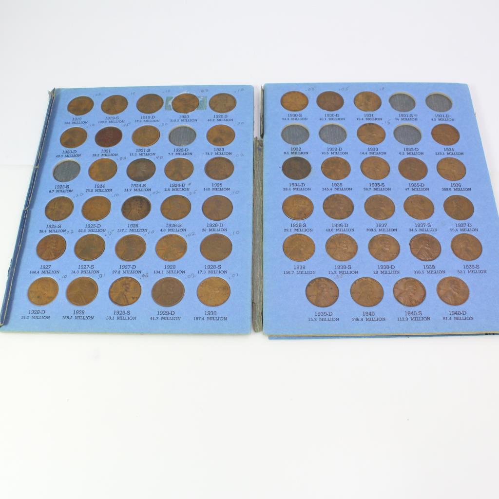 156 Lincoln Pennies In Collections Booklets And Slab | Property Room