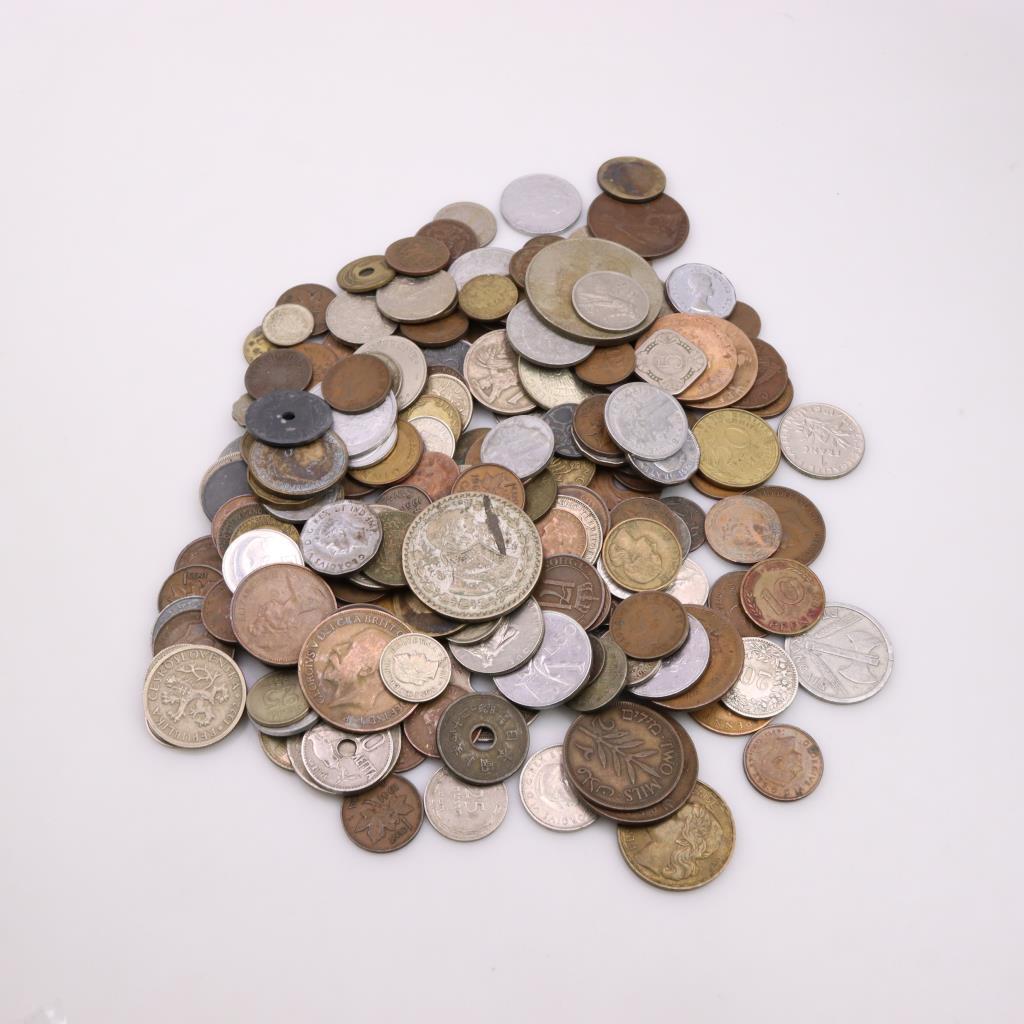 1.5+lbs Foreign Coins | Property Room
