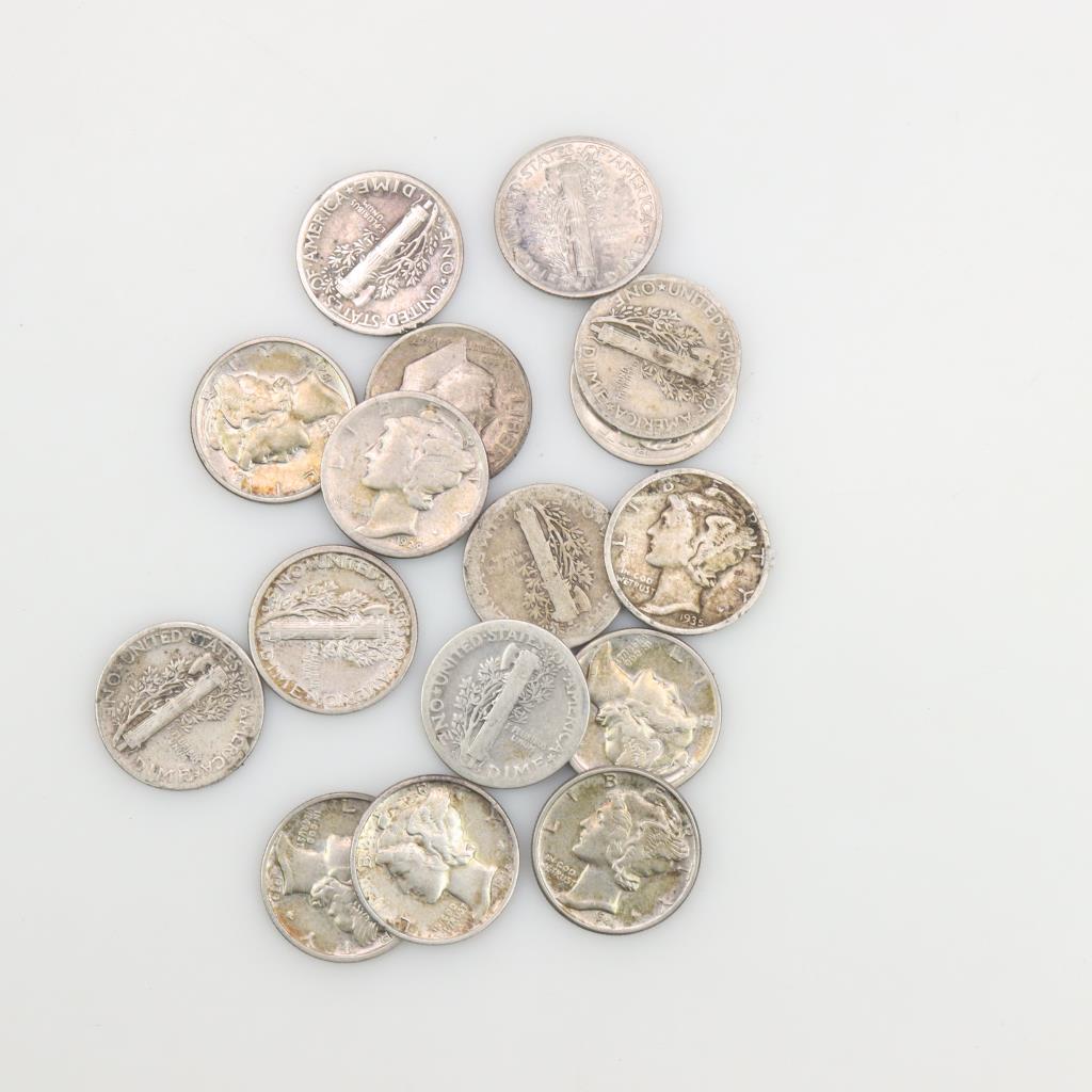 16 US Silver Dimes | Property Room