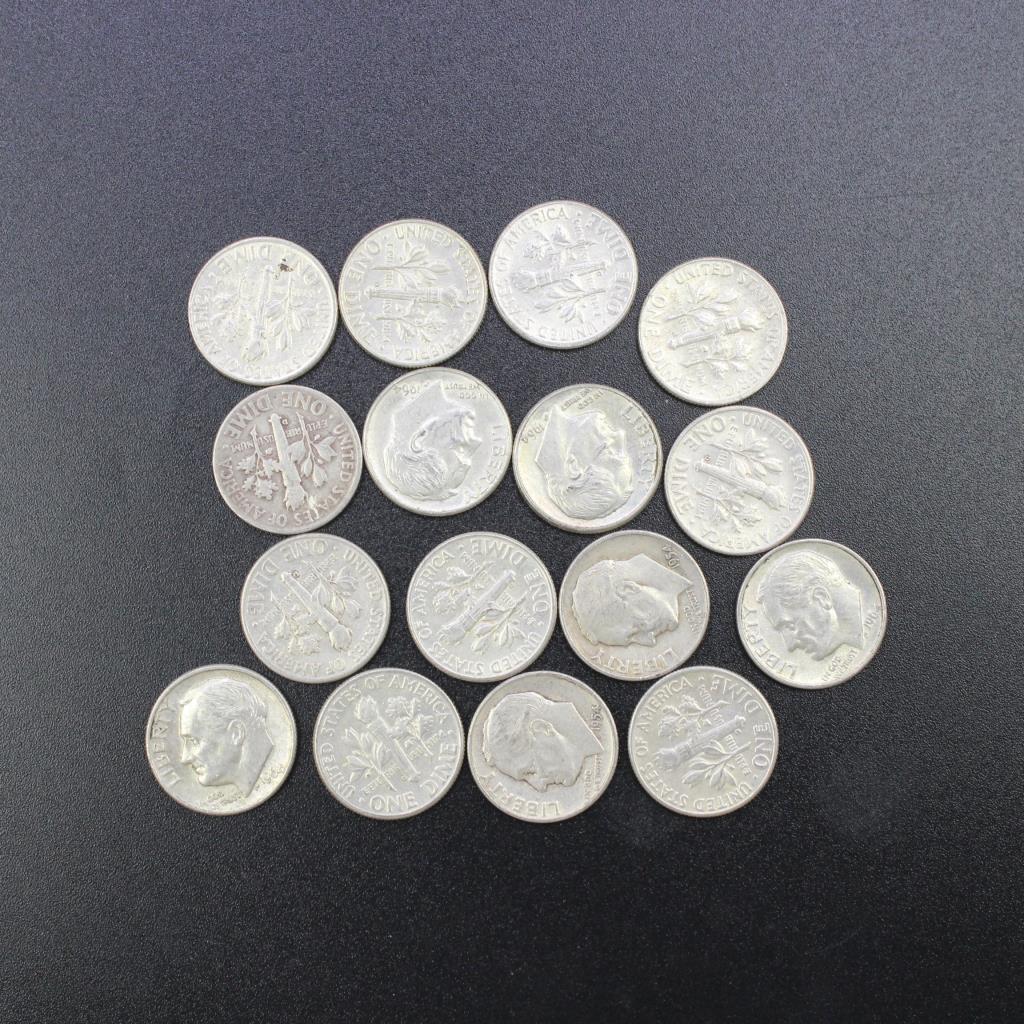 16 U.S. Silver Dimes | Property Room