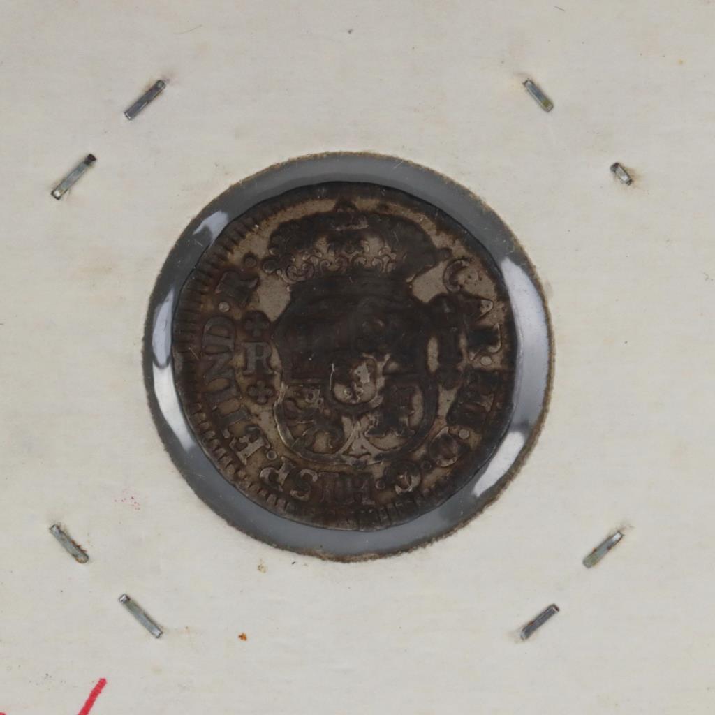 1762 Peruvian Charles Ii Silver 2 Reales Coin | Property Room