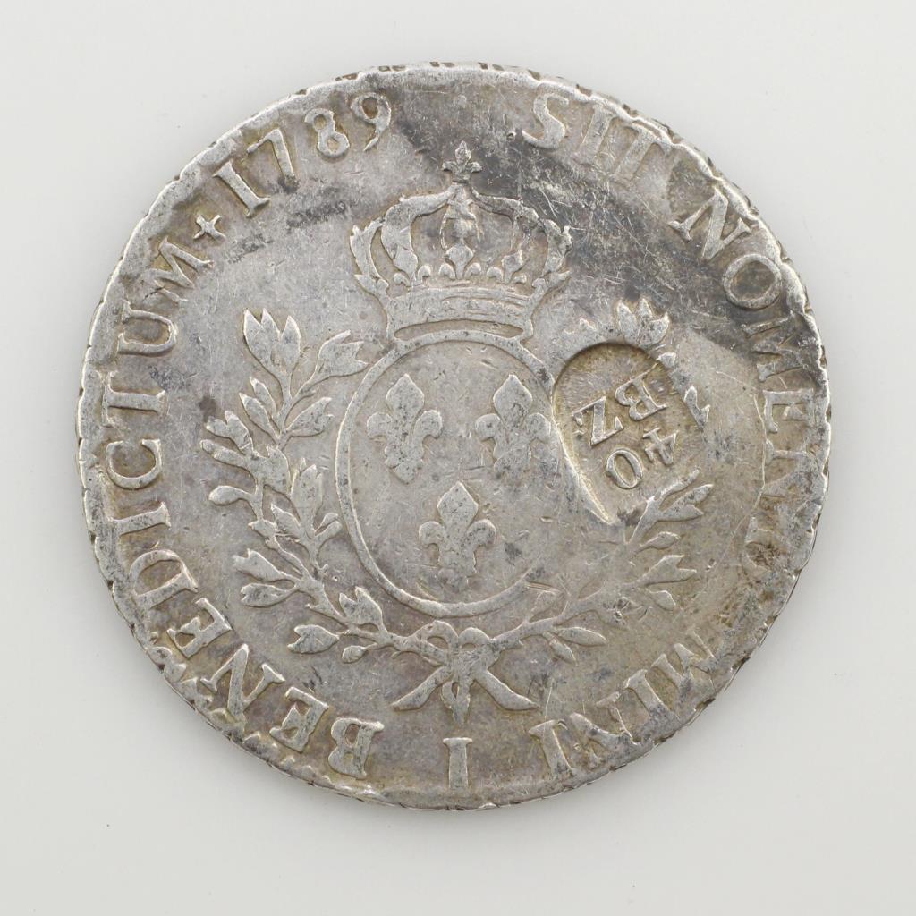 1789 France Louis XVI Silver Coin | Property Room