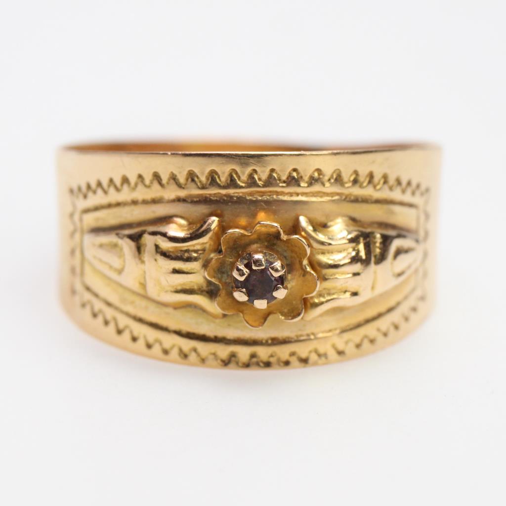 17k Gold 2.99g Ring With Purple Stone | Property Room