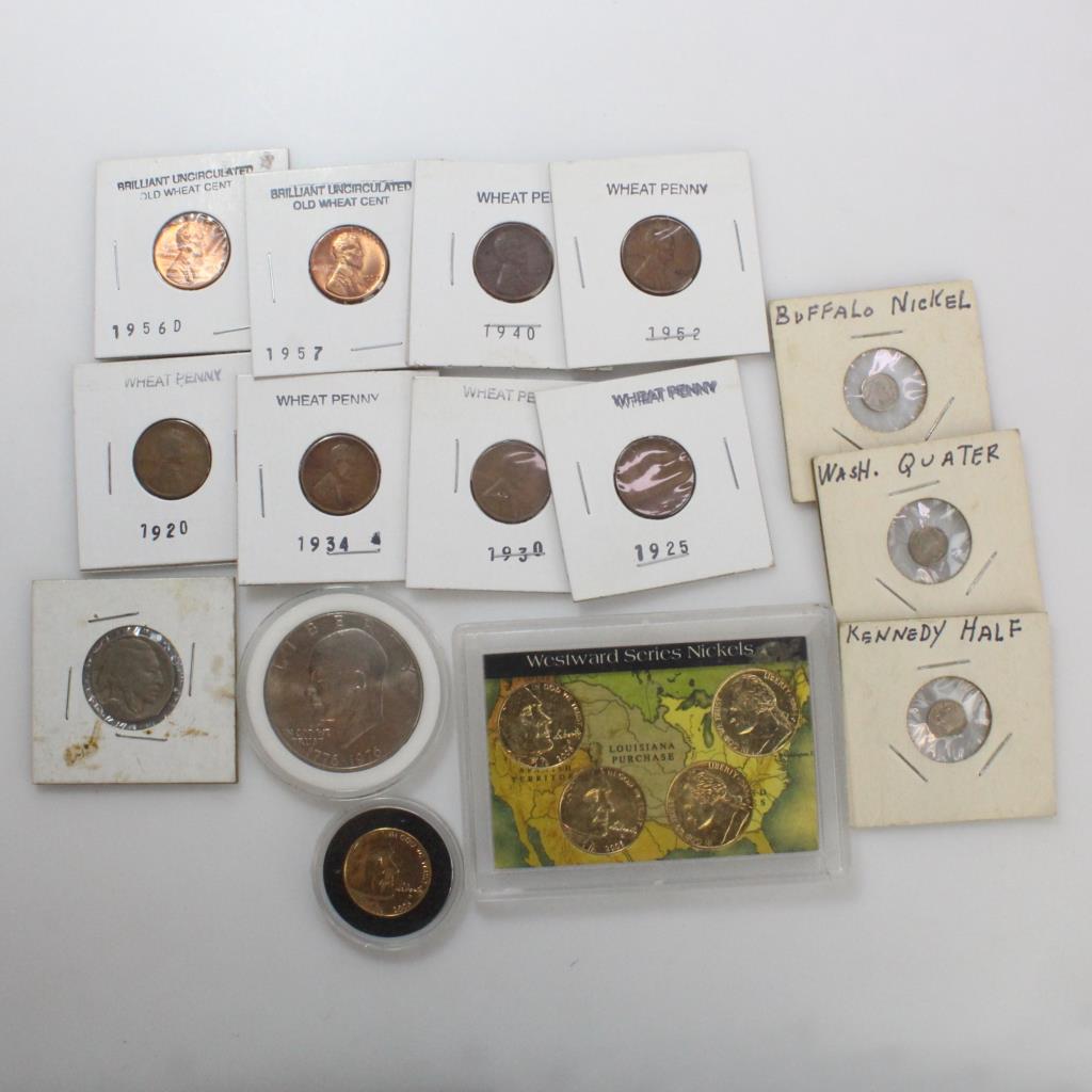 18 Assorted US Coins, Includes 3 Novelty Coins | Property Room