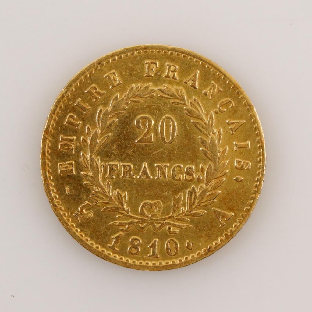 1810 French Napoleon I Gold 20 Franc | Property Room