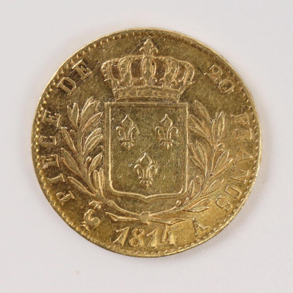 1814 French Louis XVII Gold 20 Franc | Property Room