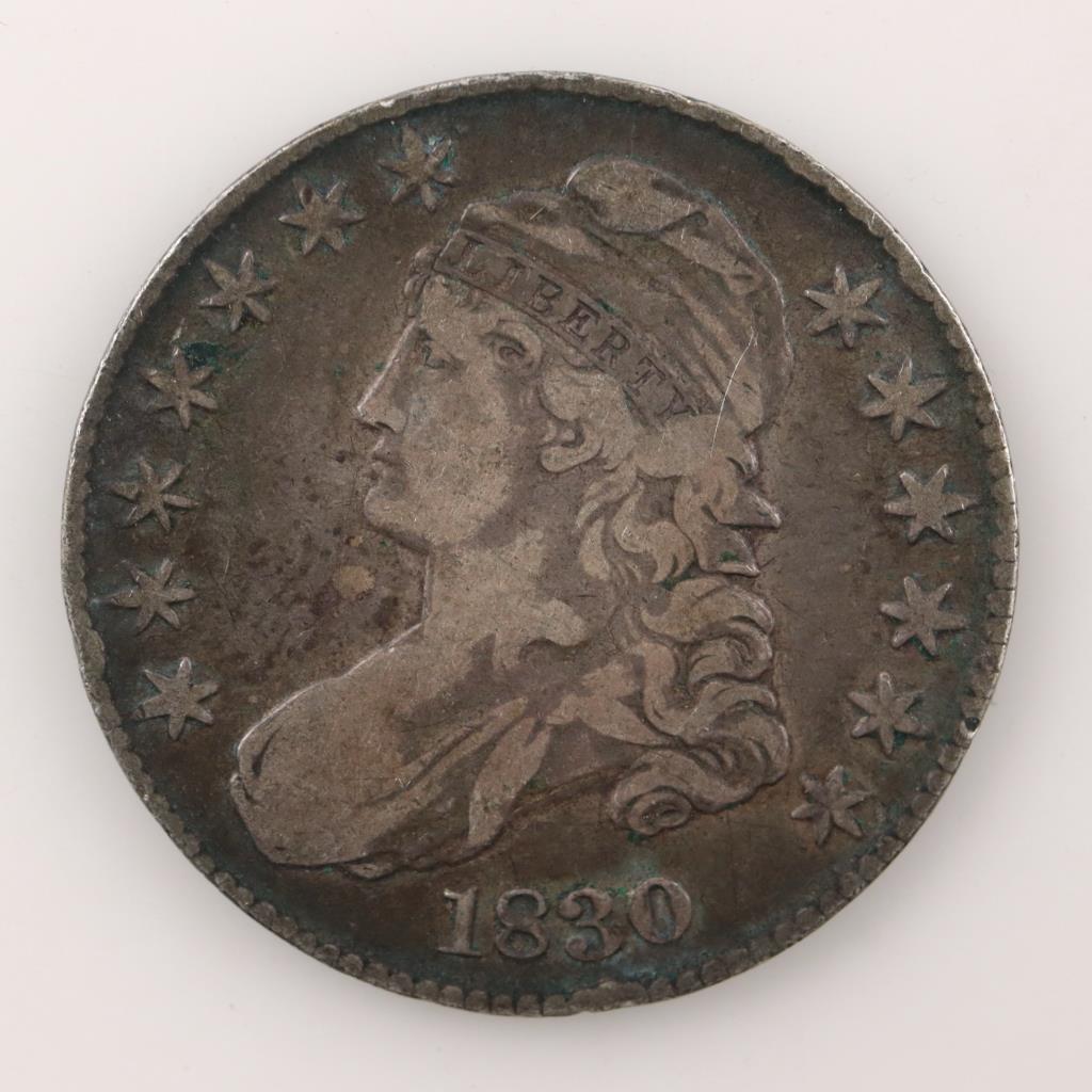 1830 Capped Bust Silver Half Dollar | Property Room