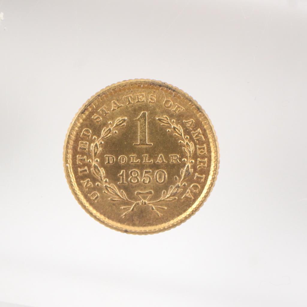 1850 Liberty Head Gold 1 Dollar Coin | Property Room