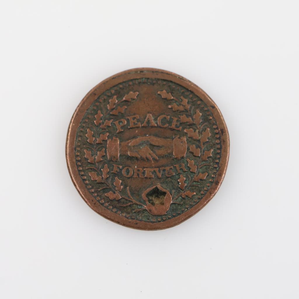 1863 Civil War George Washington Copper Token | Property Room