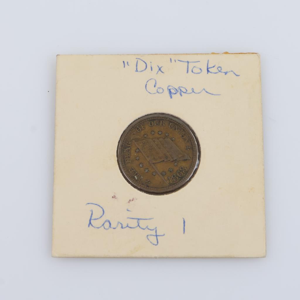 1863 Patriotic Civil War "The Flag Of Our Union" Token | Property Room