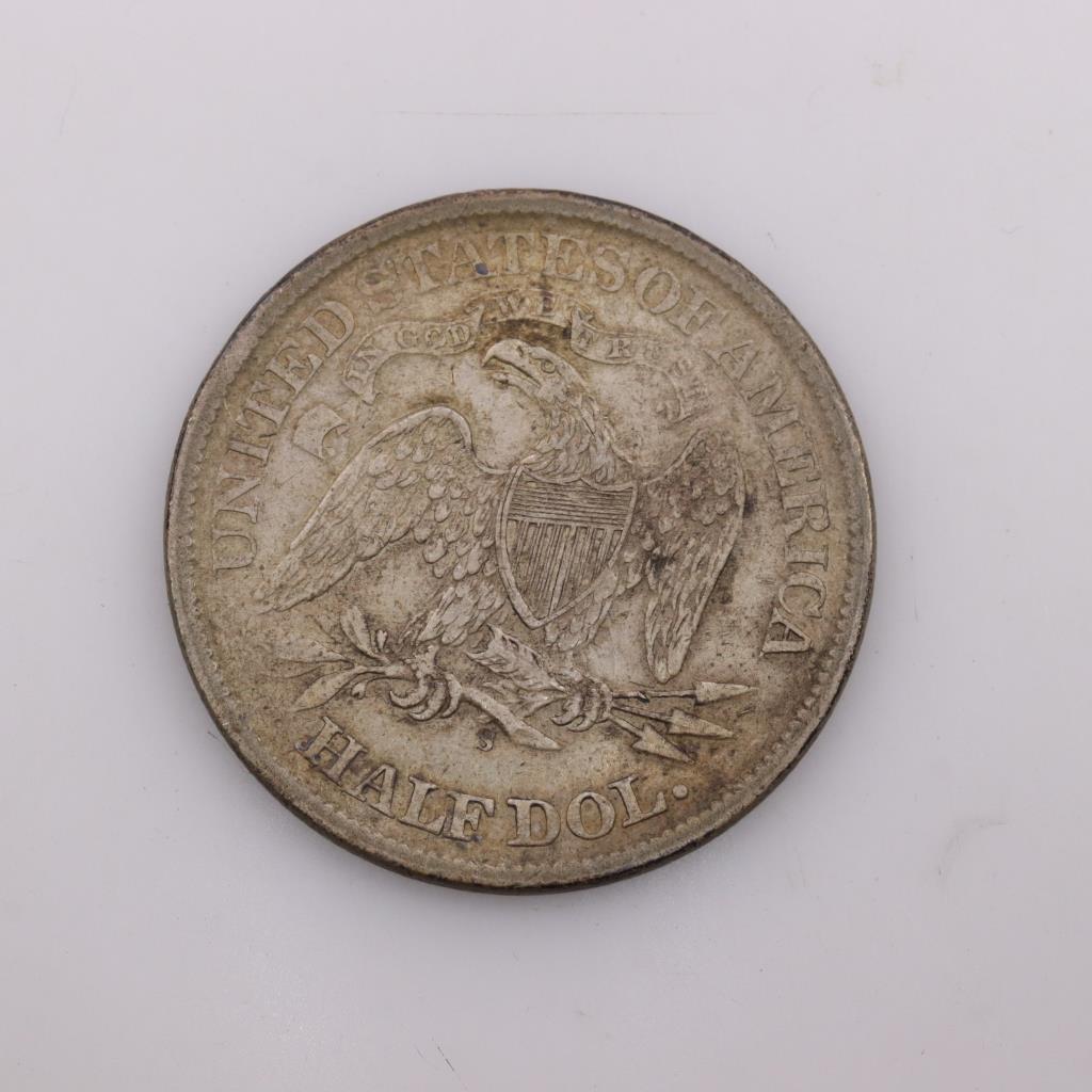 1866-S US Liberty Seated Silver Half Dollar | Property Room