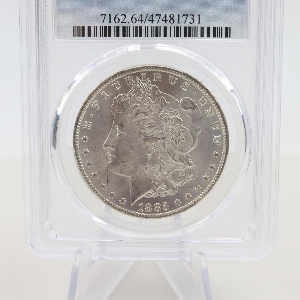 1885-O MS64 Morgan Silver Dollar PCGS Graded | Property Room
