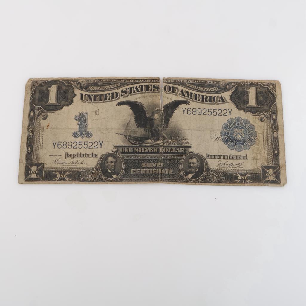 1899 US Black Eagle Silver Certificate One Dollar Large Note | Property ...