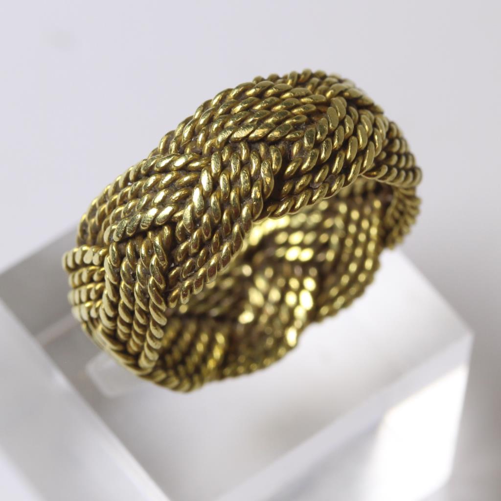 18kt Gold 10g Braided Band Ring | Property Room