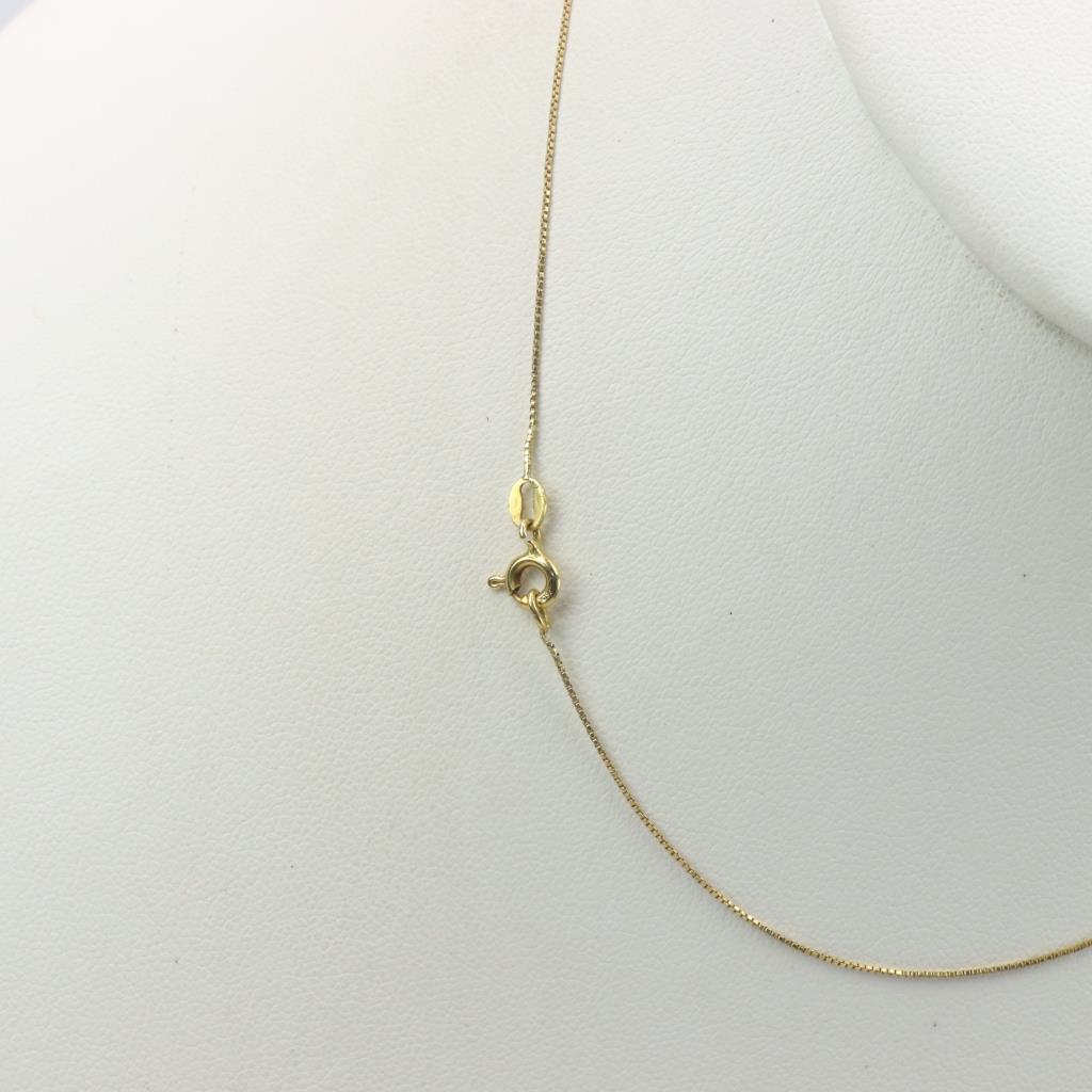 18kt Gold Box Necklace | Property Room