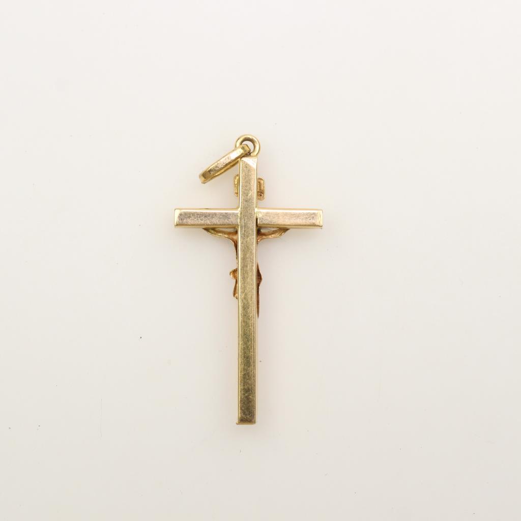 18kt Gold Cross Pendant | Property Room