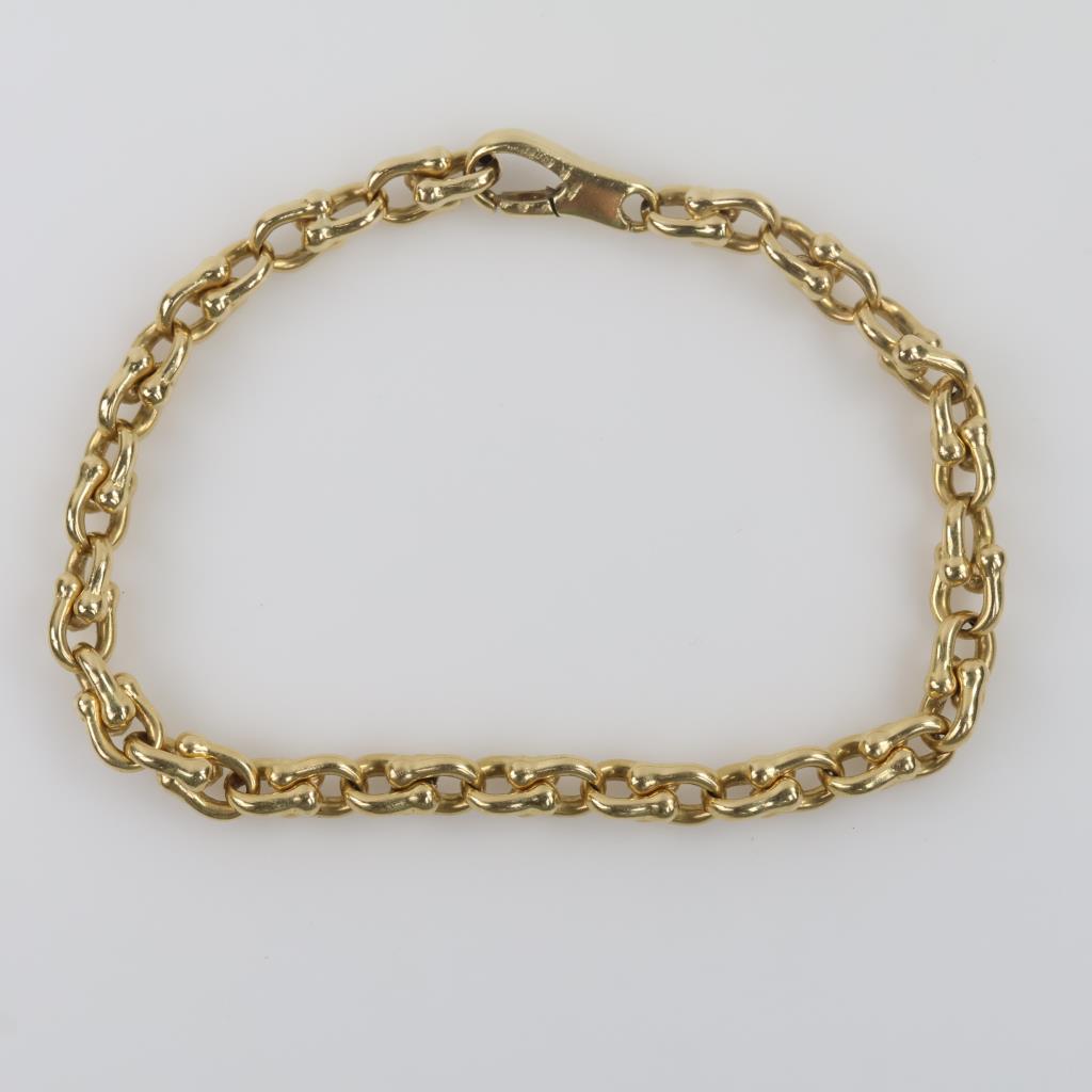 18kt Gold Nautical Link Chain Bracelet | Property Room