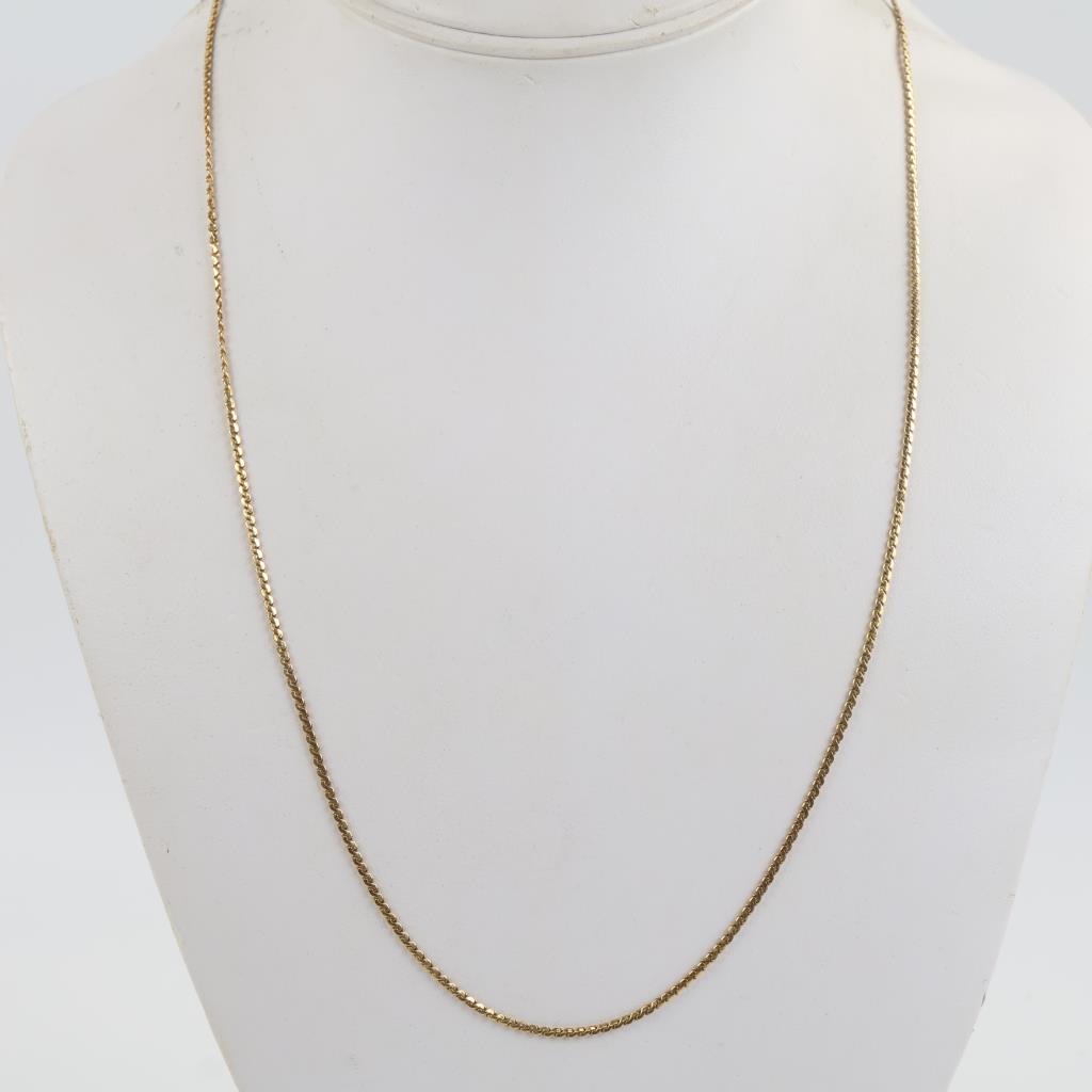 18kt Gold Serpentine Chain Necklace | Property Room