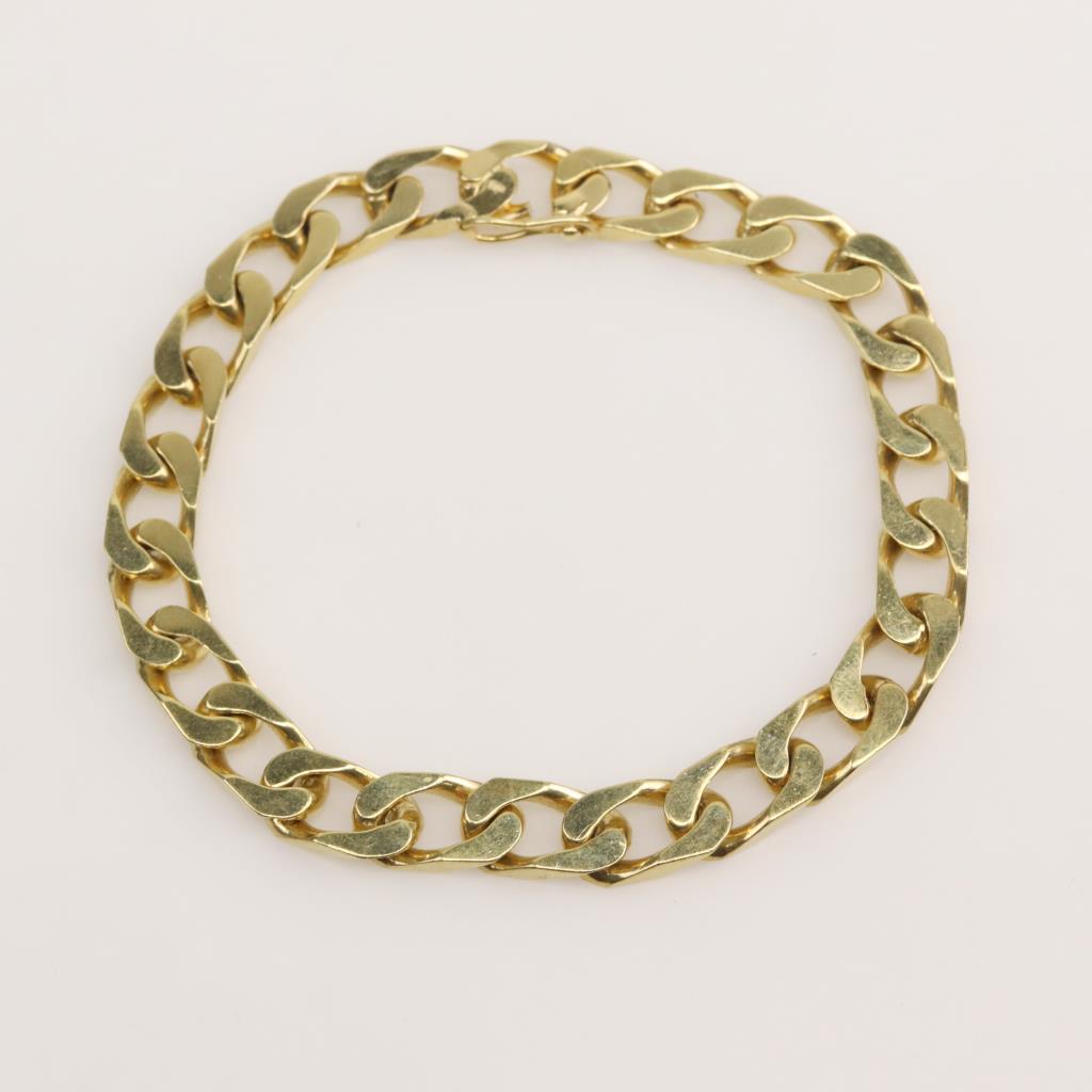 18kt GP Curb Link Bracelet | Property Room