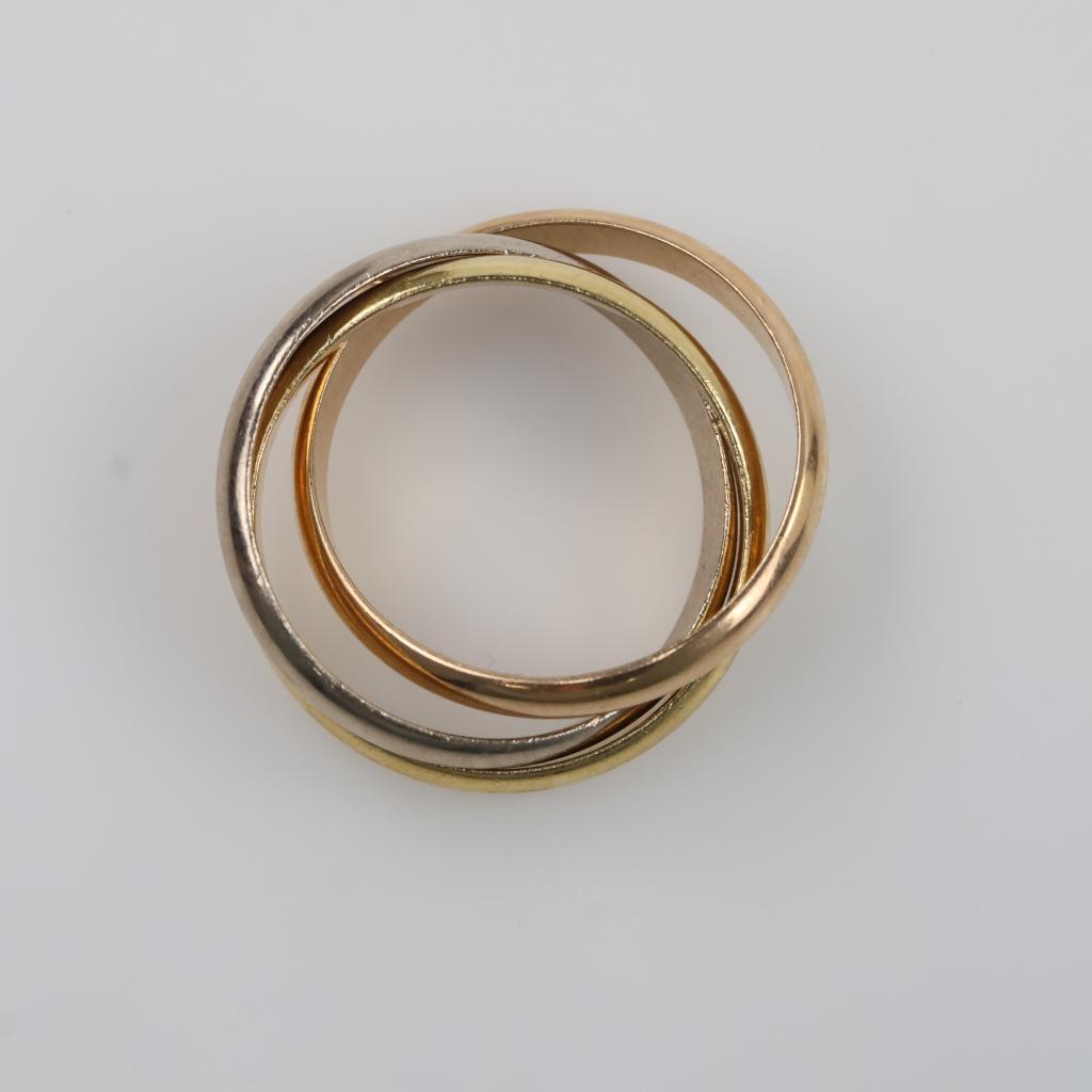18kt Tri Color Gold 3 Band Ring | Property Room