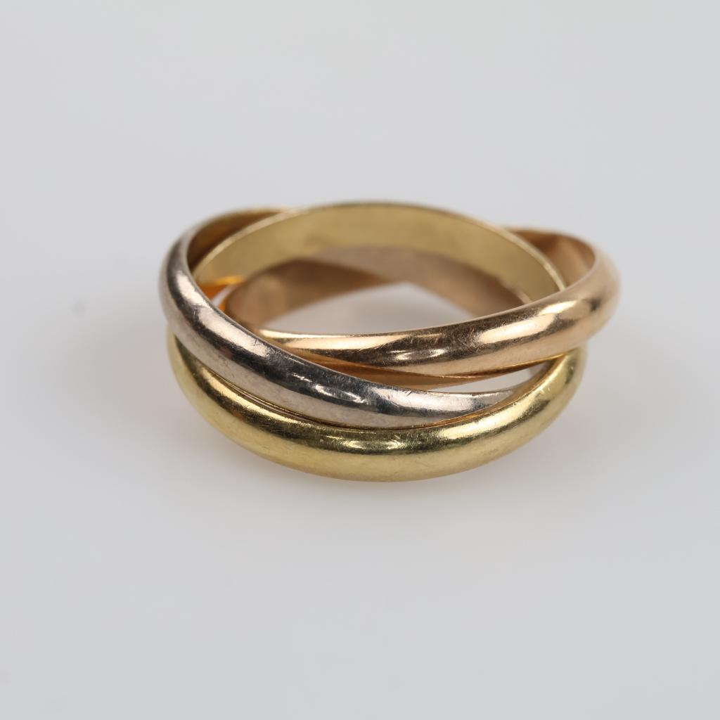 18kt Tri Color Gold 3 Band Ring | Property Room