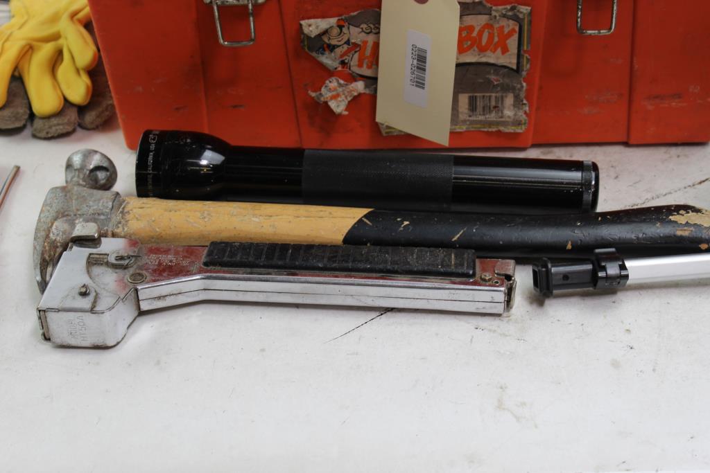 19" Homer Toolbox With Assorted Tools, 10+ Pieces | Property Room