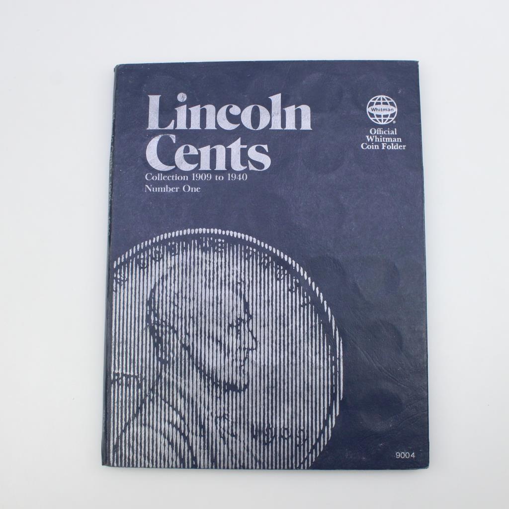 1909-1940 Lincoln Cents Collection Booklet, 40+ Coins | Property Room