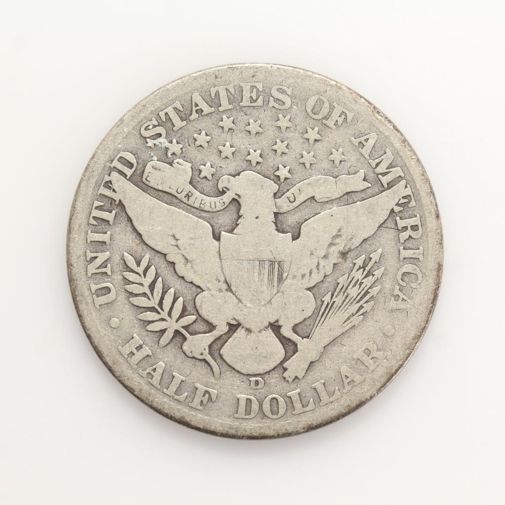 1912 D Barber Silver Half Dollar | Property Room