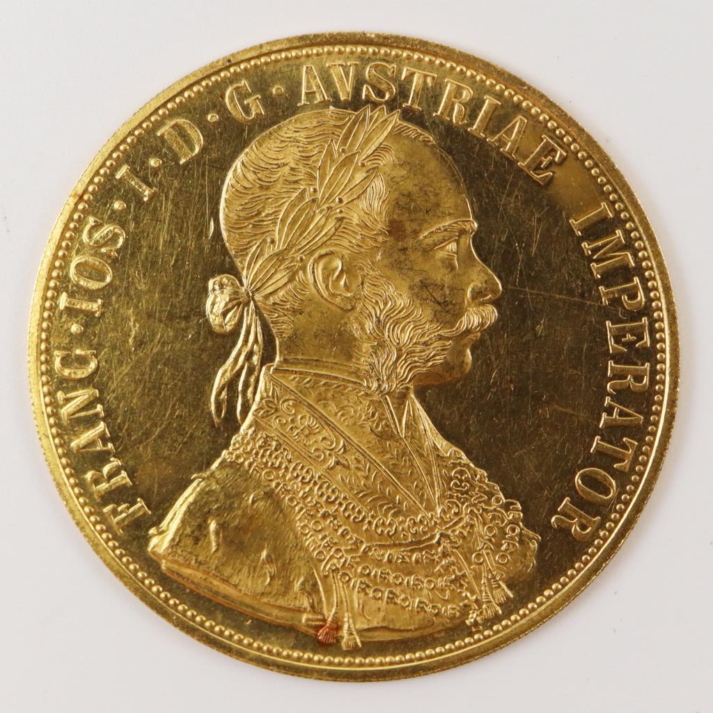 1915 Austrian Franz Joseph I Gold 4 Ducat | Property Room