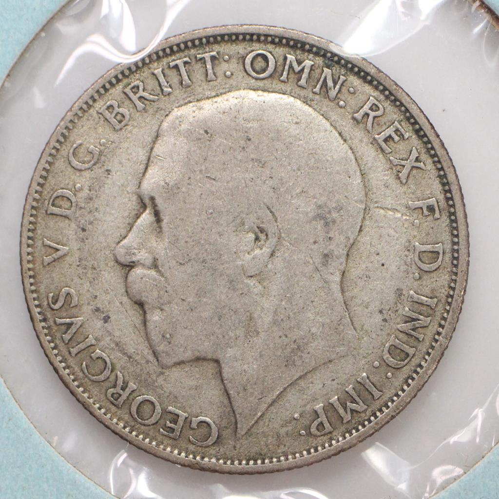 1921 Silver British One Florin Coin | Property Room