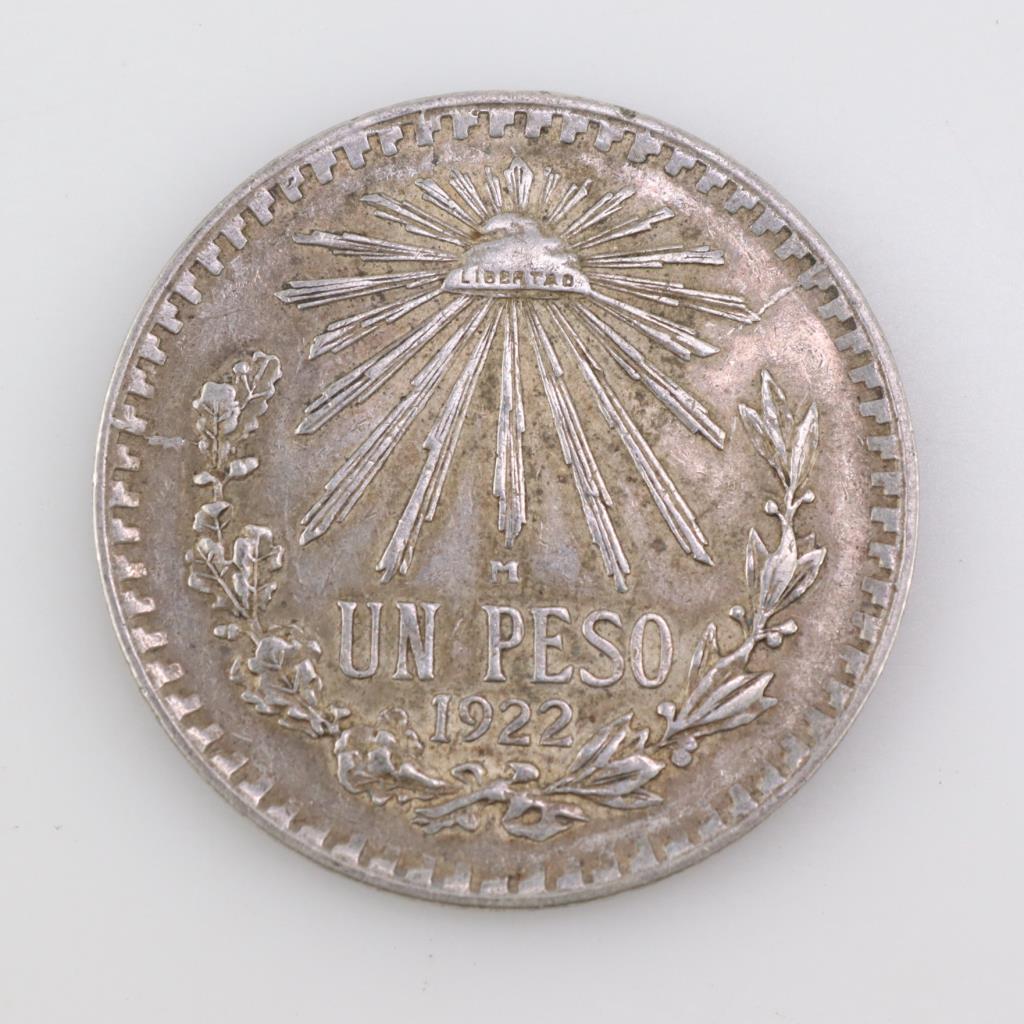 1922 Mexico Silver Peso | Property Room