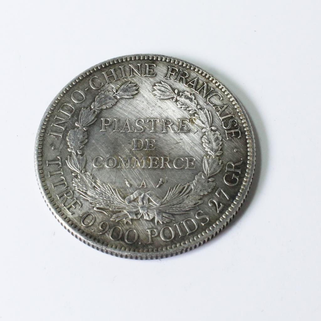 1926 French Indochina .900 Silver 1 Piastre Coin | Property Room