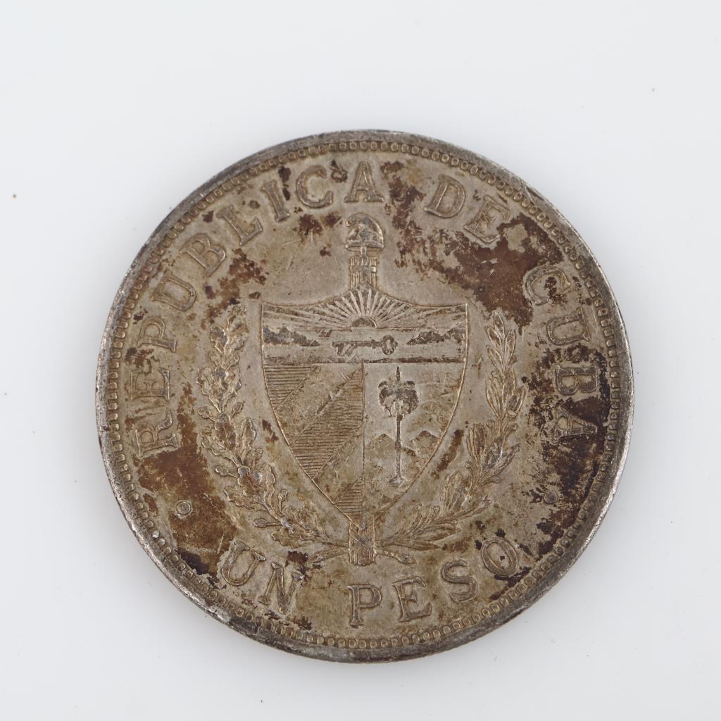 1933 Cuban Silver Peso Coin | Property Room