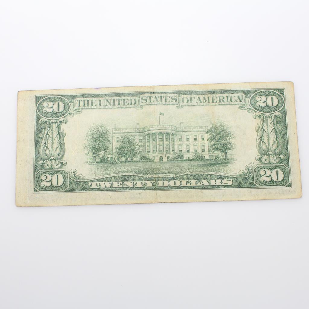 1934-B Green Seal $20 Bill | Property Room