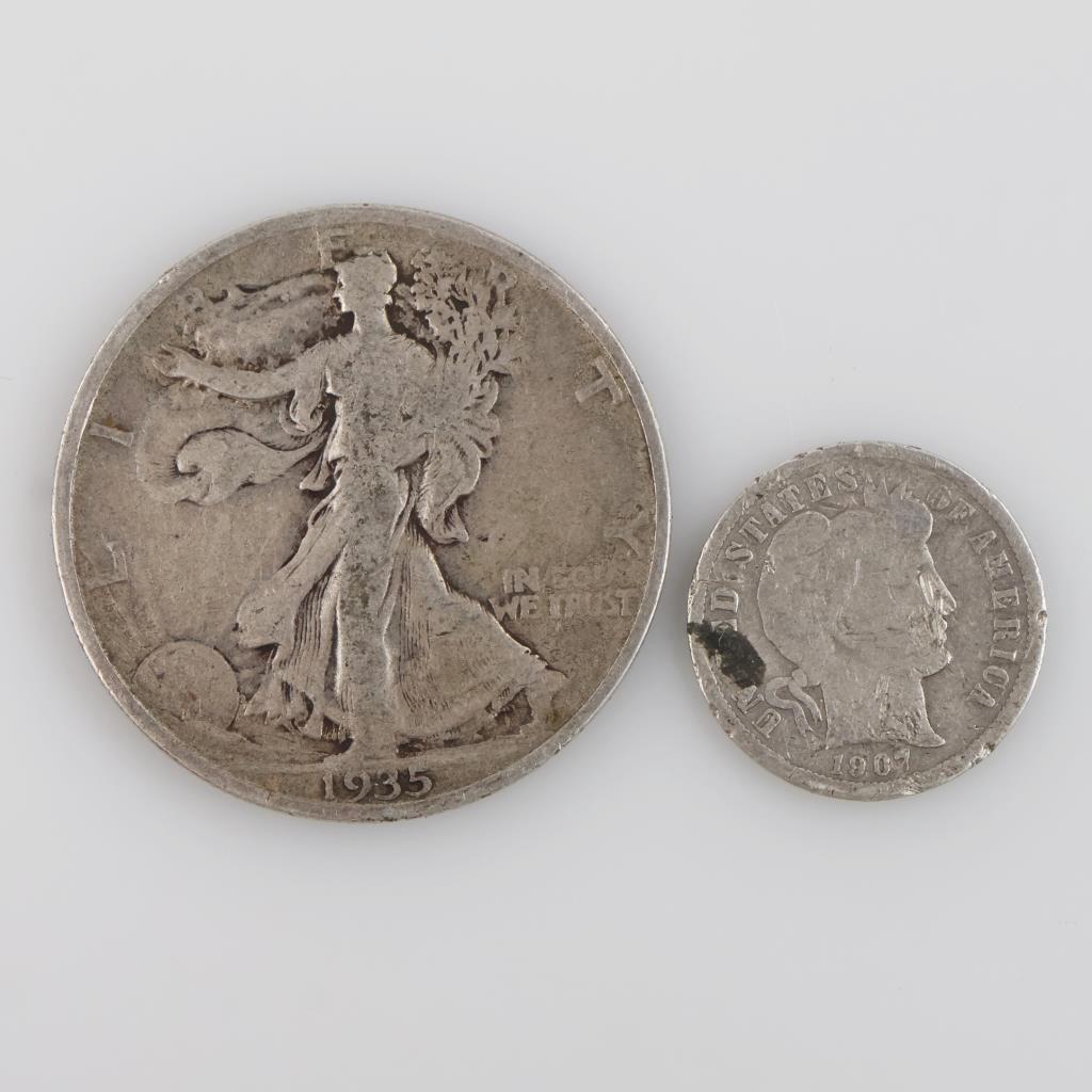 1935 & 1907 US Silver Coins | Property Room