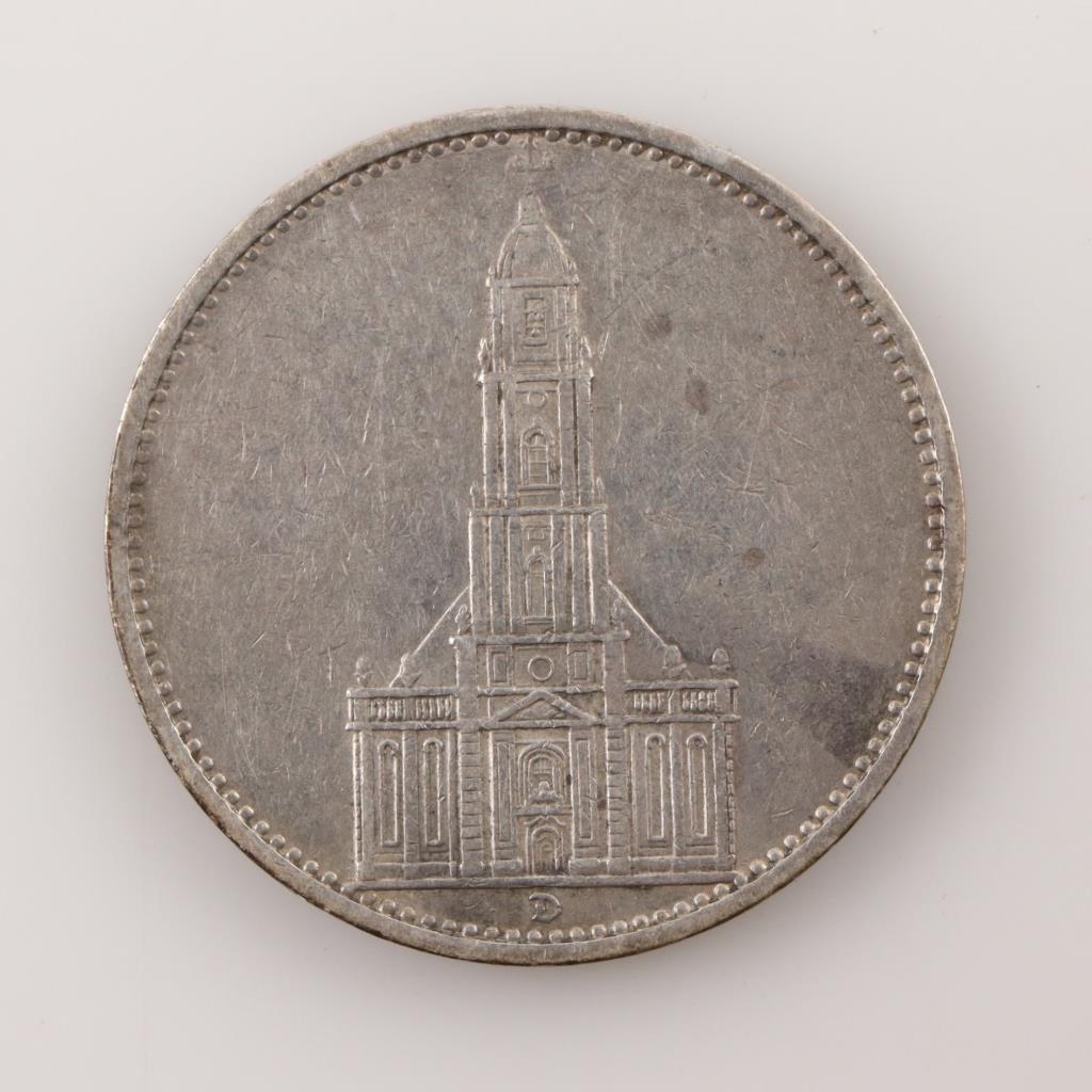 1935-D German Third Reich Silver 5 Reichsmark | Property Room