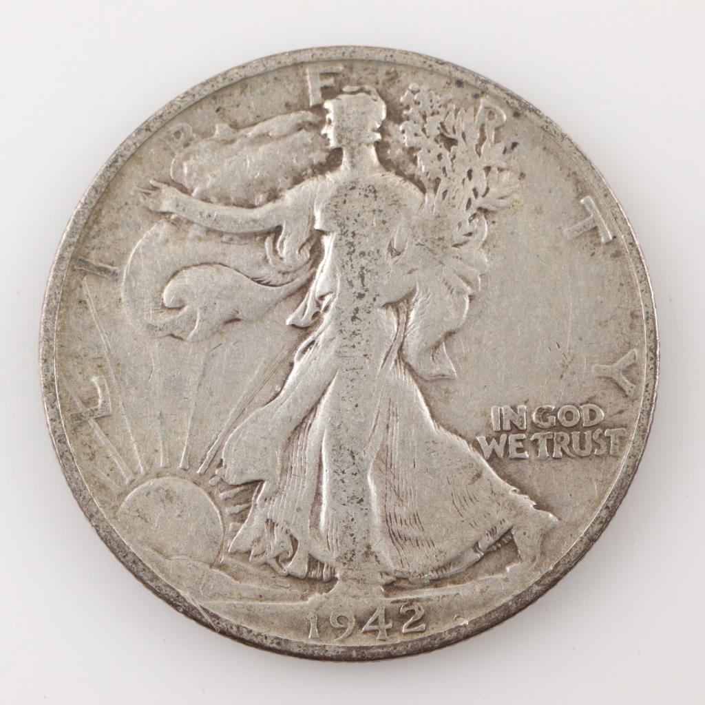 1942-S Liberty Walking Silver Half Dollar | Property Room