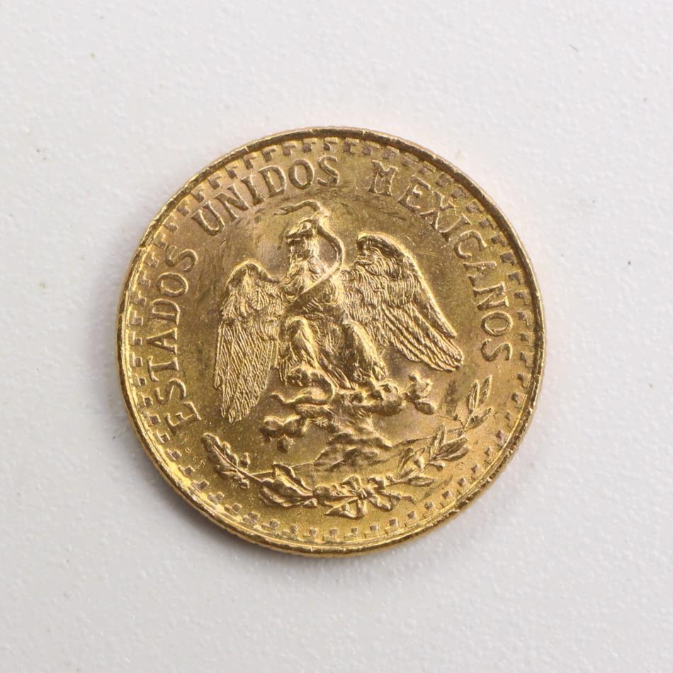1945 Gold Mexican 2 Pesos | Property Room