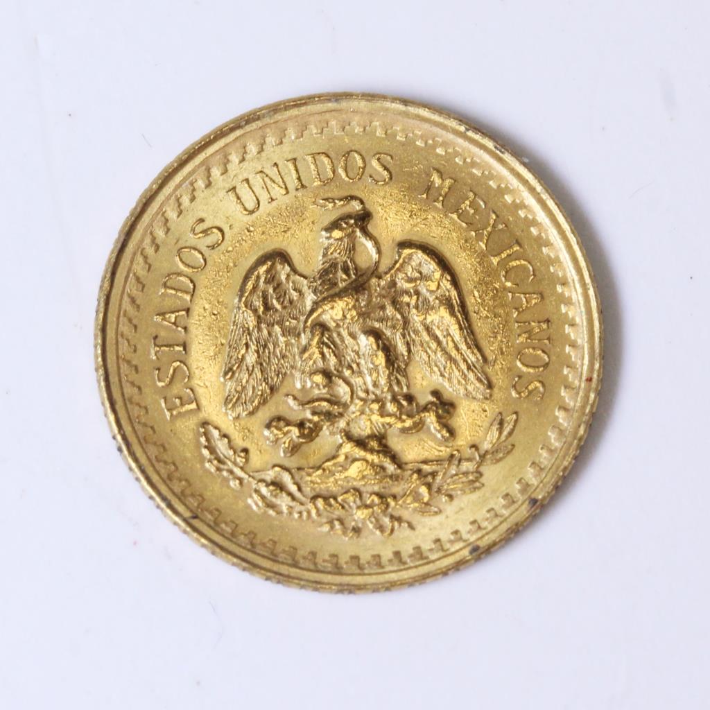 1945 Mexican .900 Gold 2 1/2 Pesos Coin | Property Room