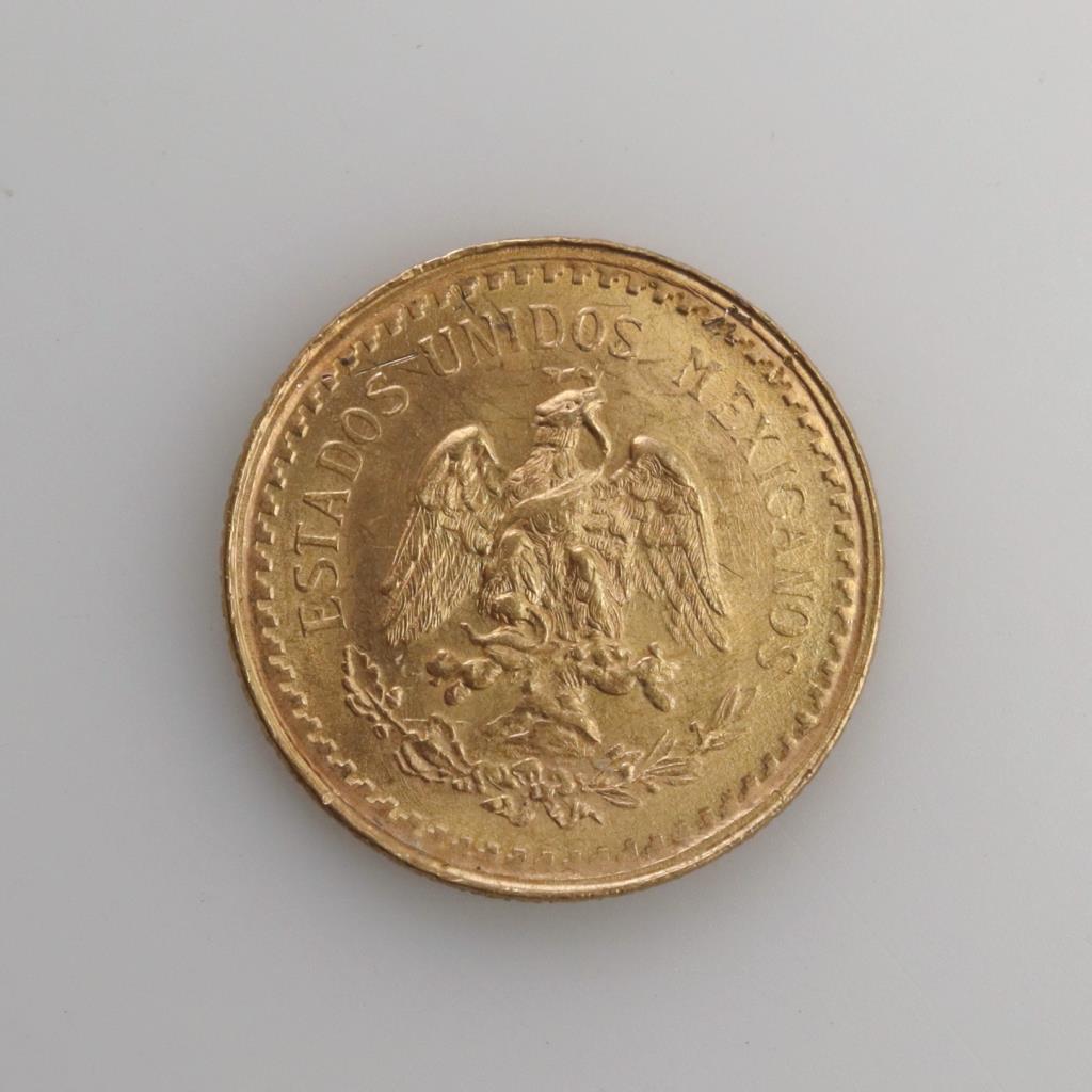 1945 Mexican Dos Y Medio Pesos Gold Coin | Property Room