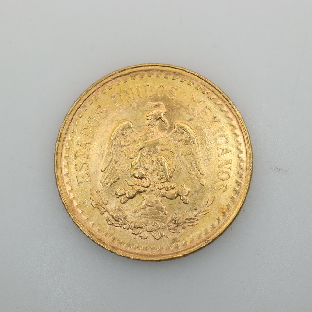 1945 Mexican Dos Y Medio Pesos Gold Coin | Property Room